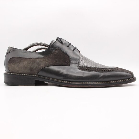 Mezlan | Shoes | Mezlan Genuine Lizard Skin Mens 15 M Oxford Brown Grey ...